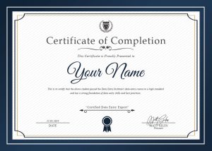 Data Entry Certification | Data Entry Institute
