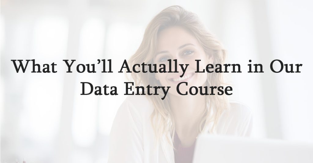 Data Entry Certification | Data Entry Institute